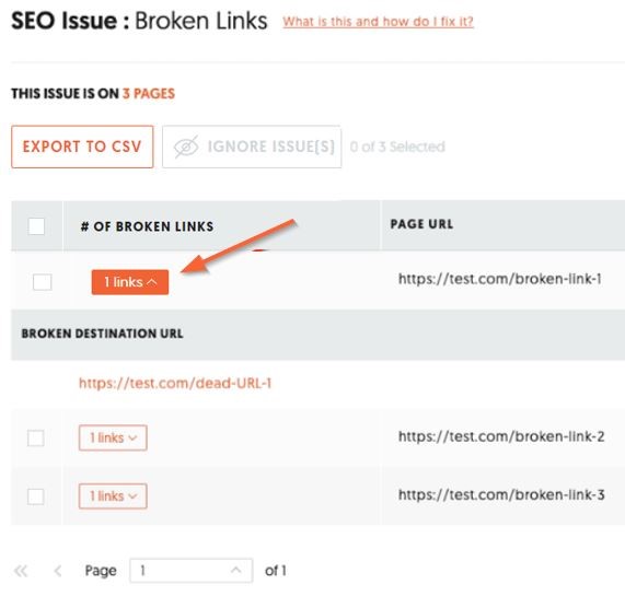 Site Audit Errors Explained: Pages with Broken Links – Ubersuggest