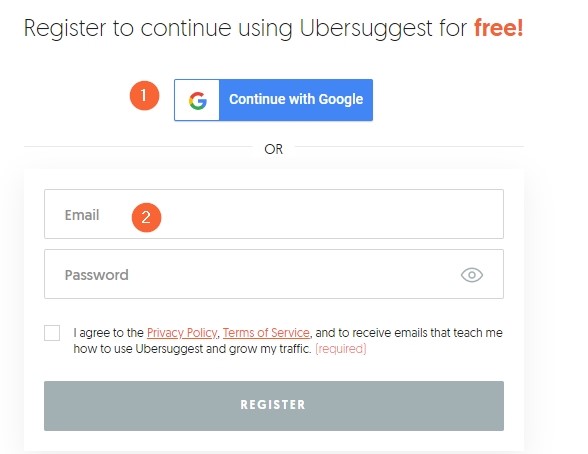 How to Change Login or Access Type in Ubersuggest – Ubersuggest