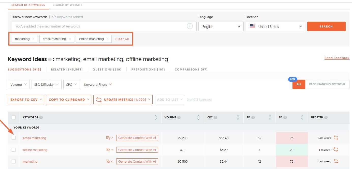 How to Get Keyword Ideas Using the Keyword Research – Ubersuggest